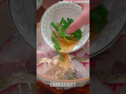 Boiled fish with pickled cabbage and chili