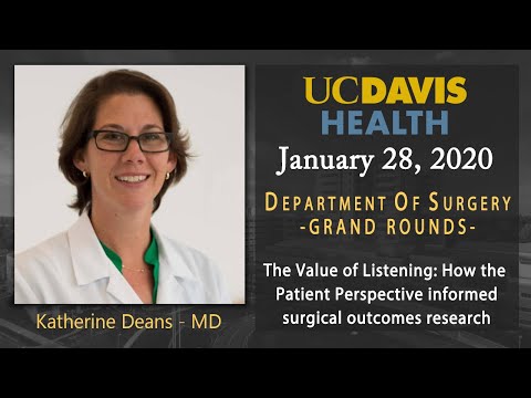 How the Patient Perspective Informed the center for Surgical Outcomes Research - Katherine Deans, MD