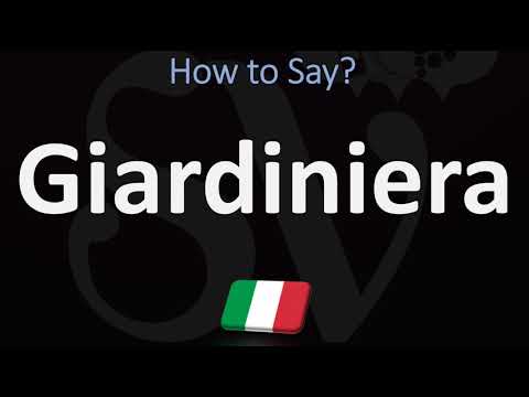How to Pronounce Giardiniera? | Italian Food Names Pronunciation Guide