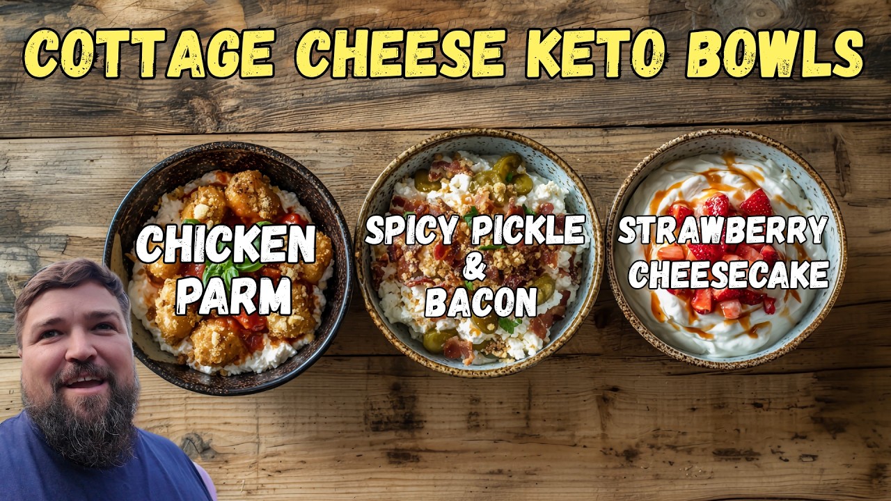 3 Easy Cottage Cheese Bowls That Are INSANELY Good | and Keto!