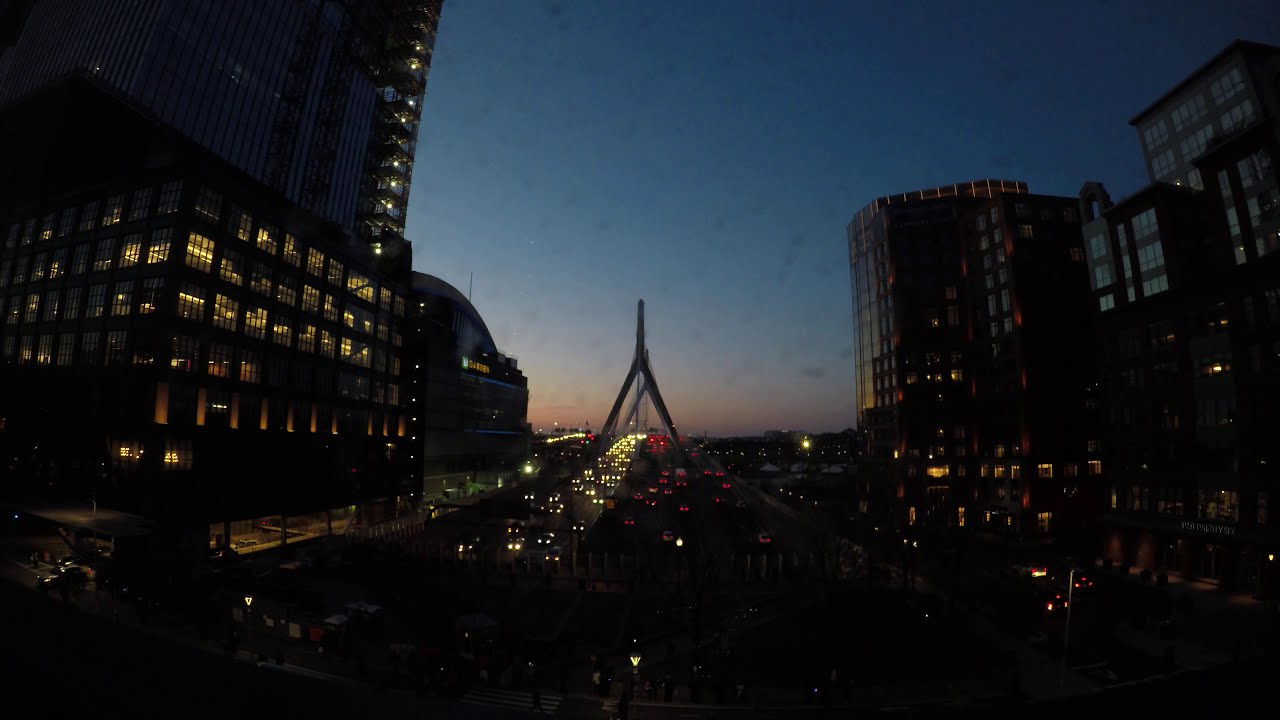 4K - Zakim Bridge - Boston Massachuetts