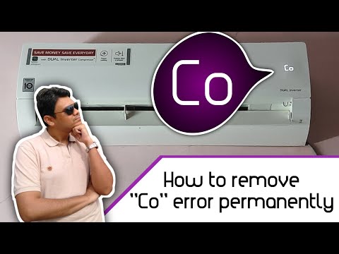 [Eng] Remove "Co" Error message Permanently | What is LG AC Cleaning Operation & Auto Clean Function