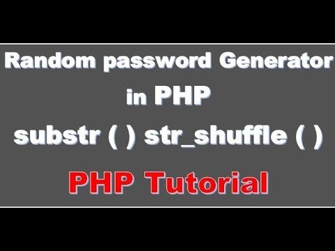 Learn Beginner PHP Tutorial 45 How to Generate Random Password in PHP Urdu Hindi - Mind Luster