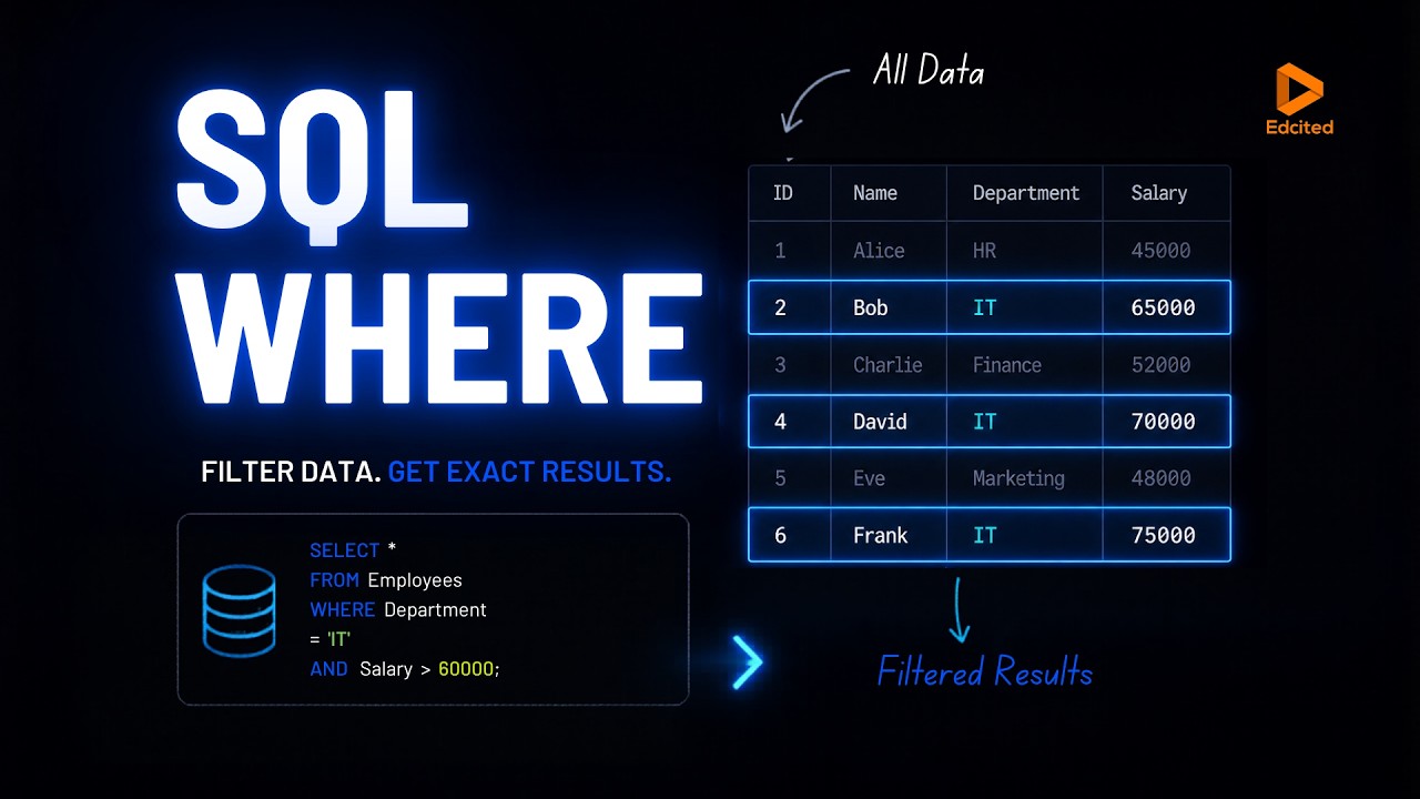 Master Data Filtering with SQL WHERE Clause | SQL for Beginners