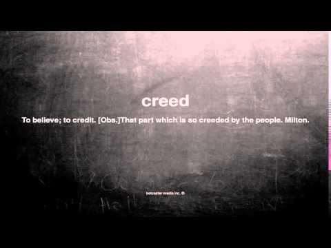 What does creed mean