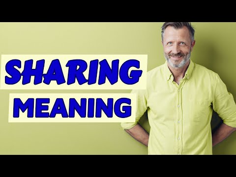 Sharing | Meaning of sharing π π π π