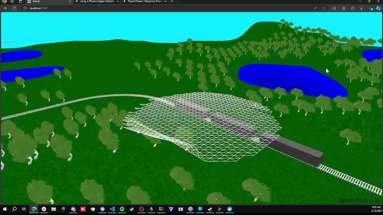 Dynamic Terrain and Physics Colliders - Demos and projects - Babylon.js