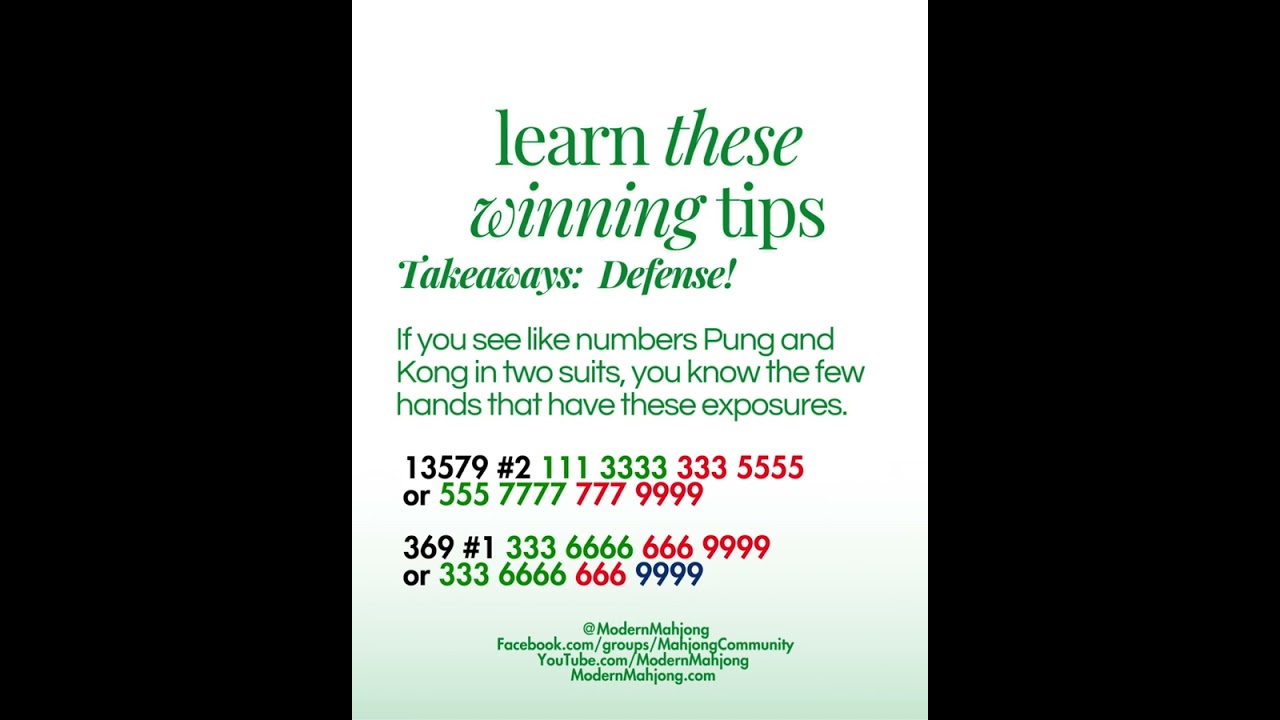 Learn these Winning Tips from Modern Mahjong for the 2025 National Mah Jongg League Card.
