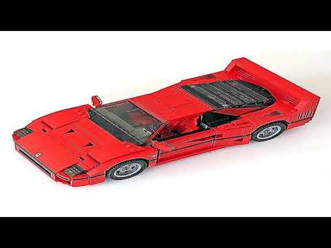 Classic Racing 10248 F40 Compatible MOC-49743 Sports Car 1192 PCS Splicing Assembly Buildi