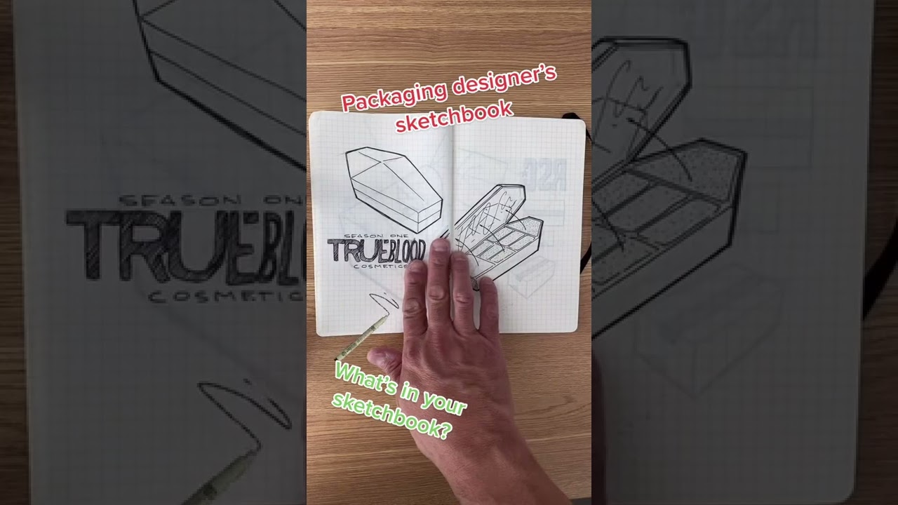 Official Sketchbook of a Packaging Designer #shorts