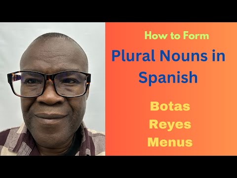 How to form the plural in Spanish