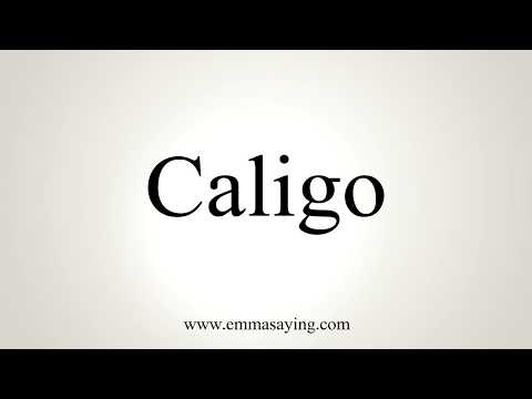 How To Pronounce Caligo