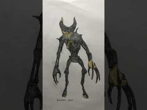 Bendy and the Dark Revival Ink Demon drawing #shorts