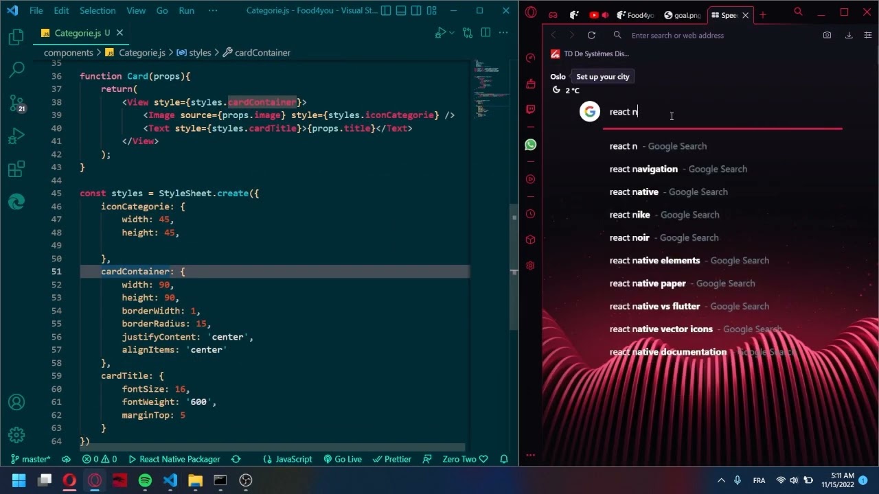 Coding an horizontal scroll Menu with React Native #react_native #reactjs