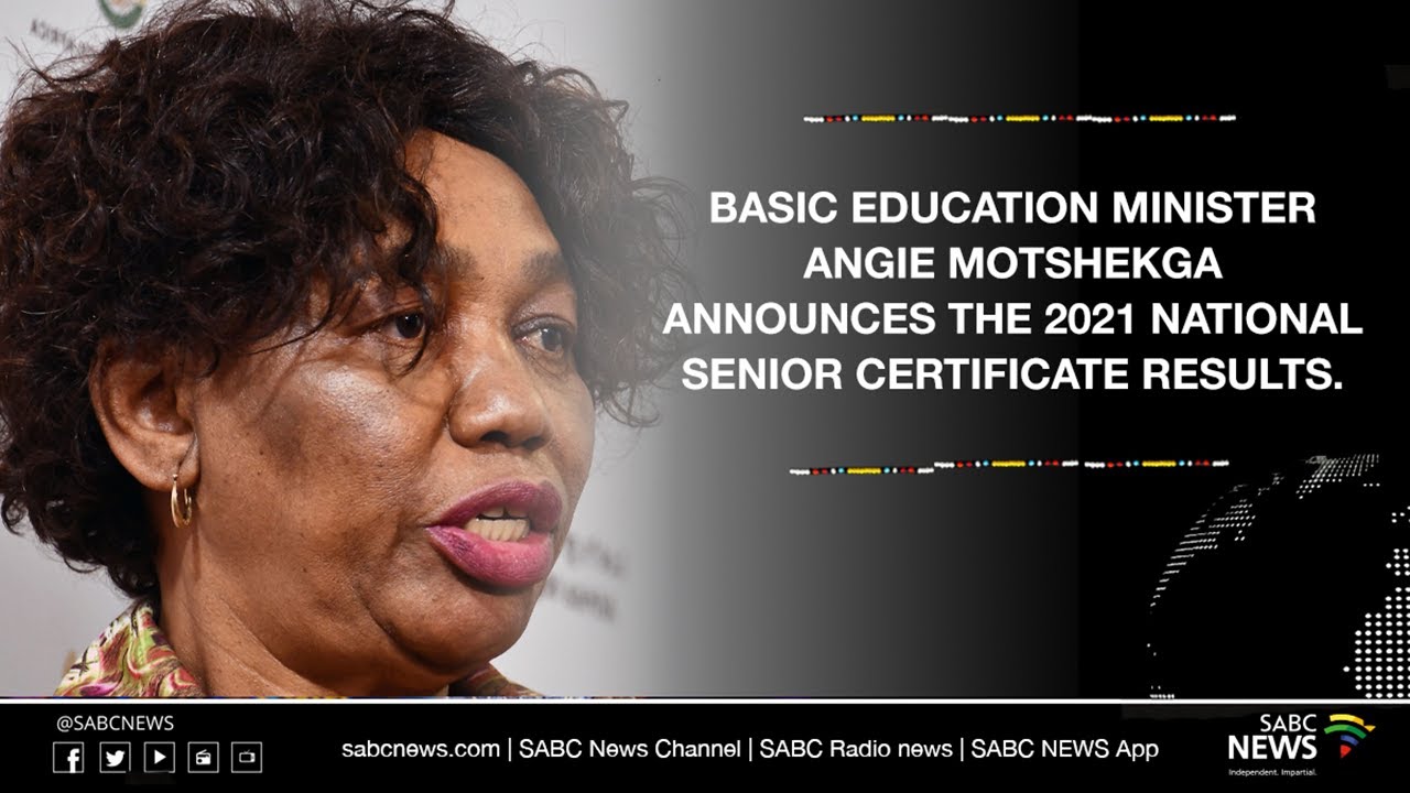 2021 National Senior Certificate Examination Results announcement