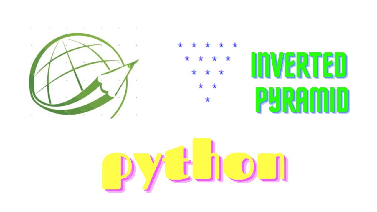 Inverted pyramid pattern code using python
