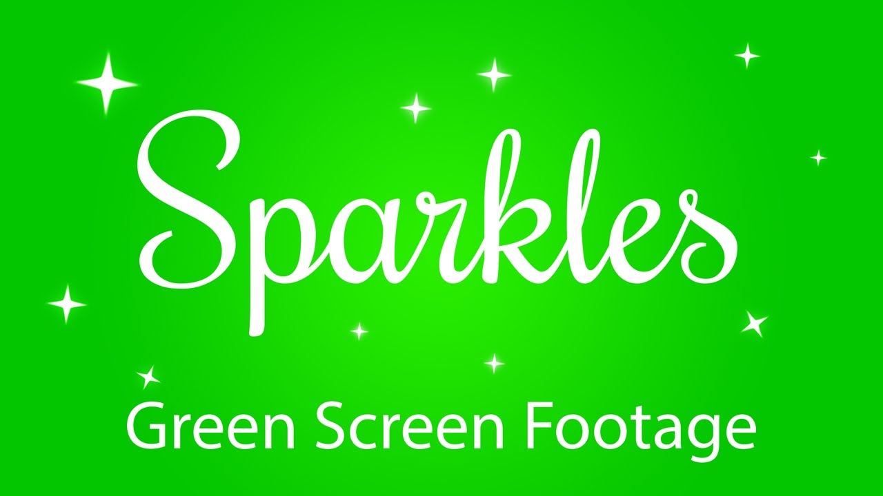4K GLITTER - Free Footage | Sparkling stars on green screen | No Copyrights