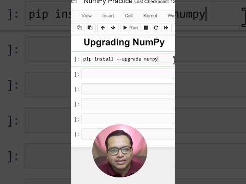 Python NumPy | Upgrade NumPy with pip #shorts