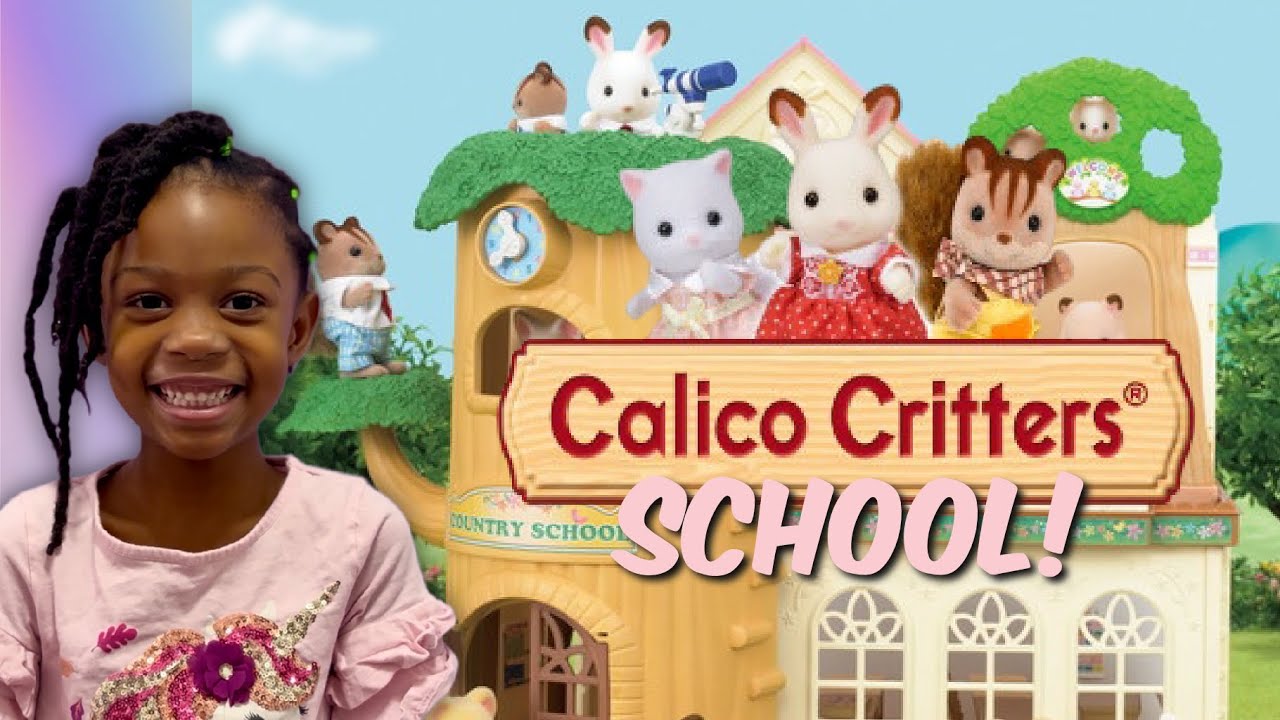 Calico Critters School House | KilaniTube toy unboxing and reveal 🐰
