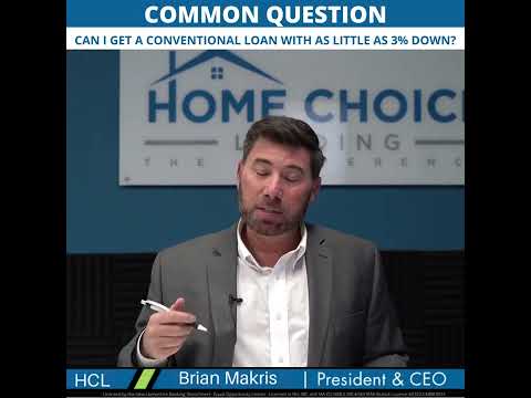 Can i get a conventional loan with as little as 3% down