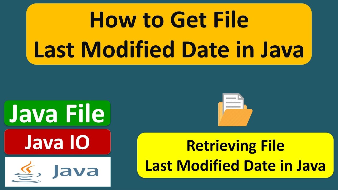 How to Get File Last Modified Date in Java? | Java File | Java IO | Java Tutorial