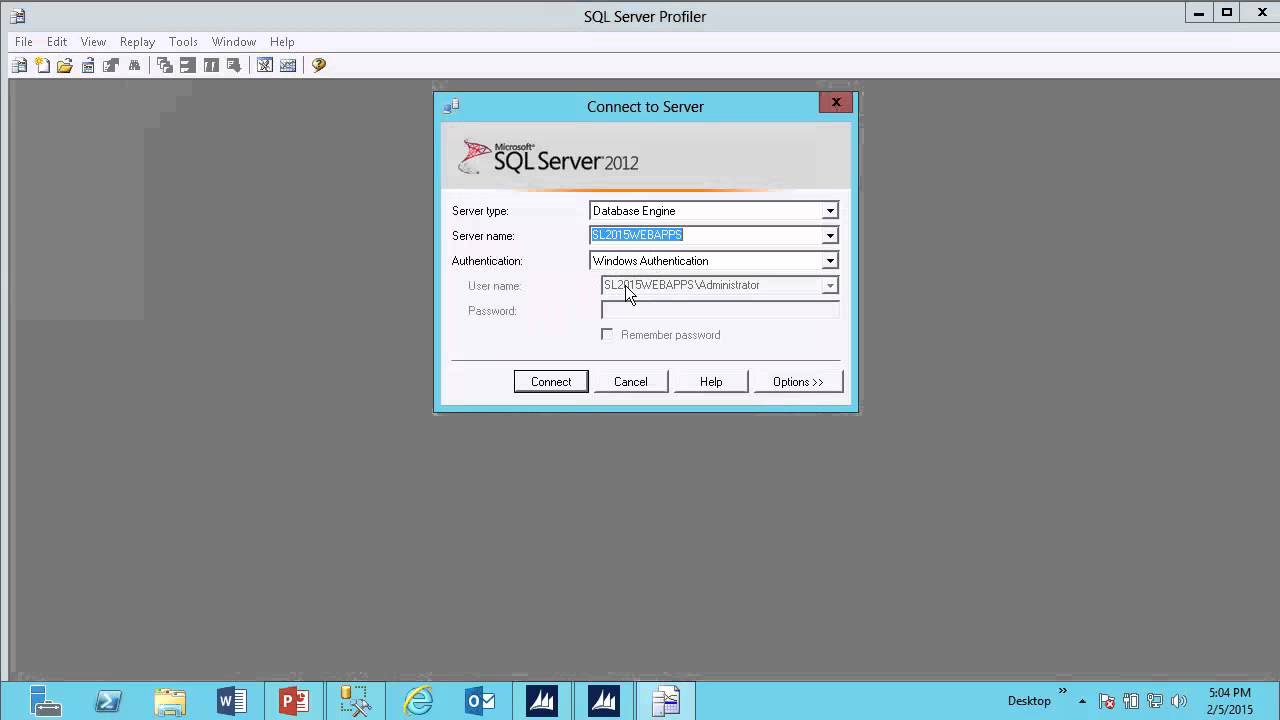 How to Run a SQL Profiler Trace - Dynamics SL 2015