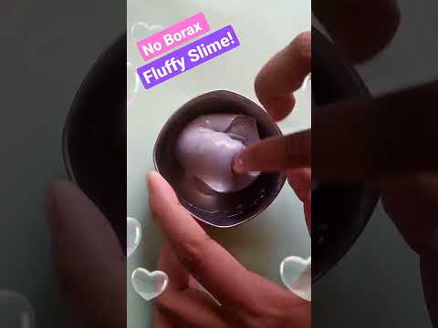 How to make Slime without Borax π― #shorts #slime #asmr #diy