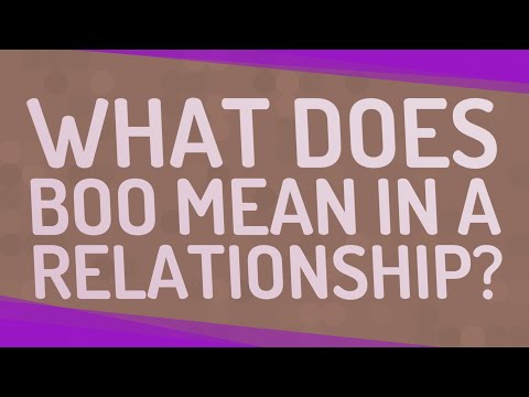 What does boo mean in a relationship?