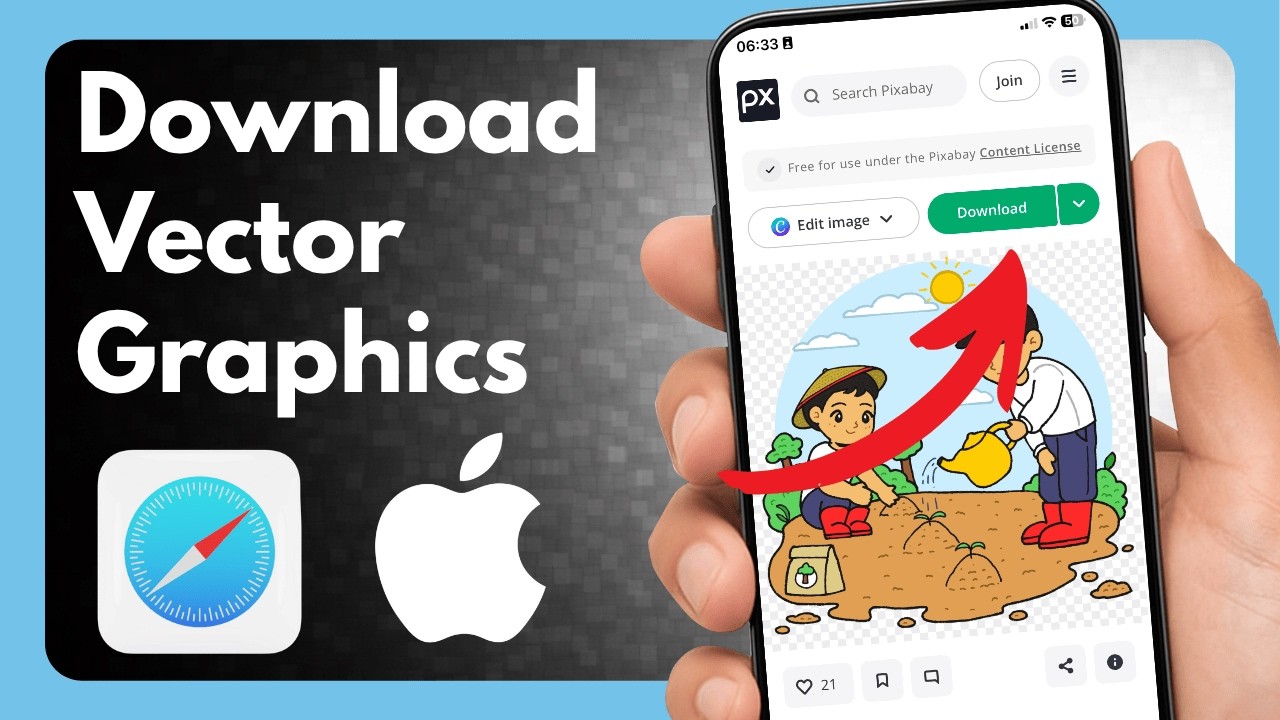 How to Download Vector Graphics on iPhone #iphone #iphonetips