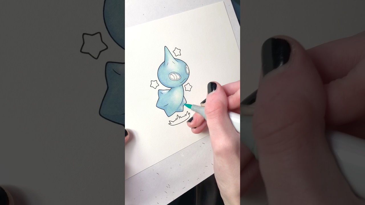 Drawing a shiny shuppet