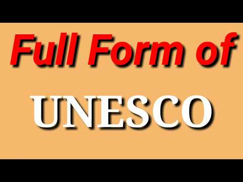 Full form of UNESCO