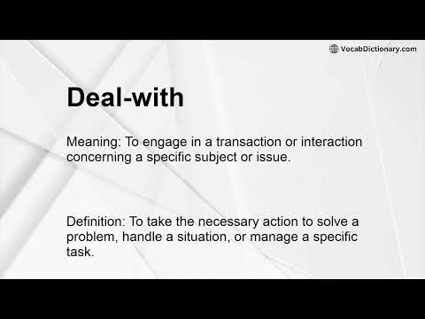 Deal-with Meaning