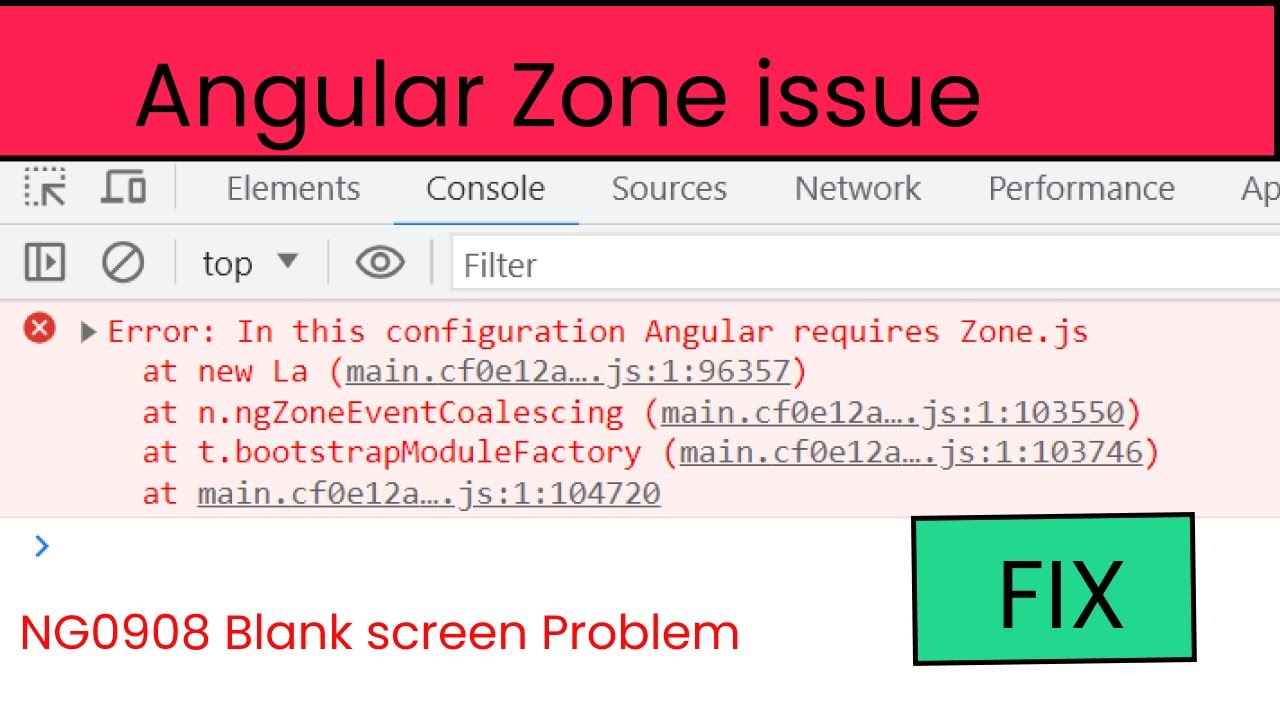 Angular Zone.js Issue? Quick Fix for Blank Screen Bug - Get Your App Running Again!