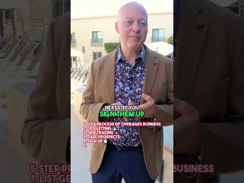 Here is the FIVE-step process of overages business…