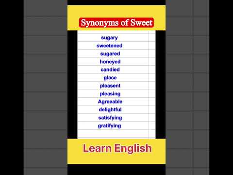 synonyms of Sweet #shortvideo #englishgrammar #ytshorts #learnenglish #english #learnwithraunaq1