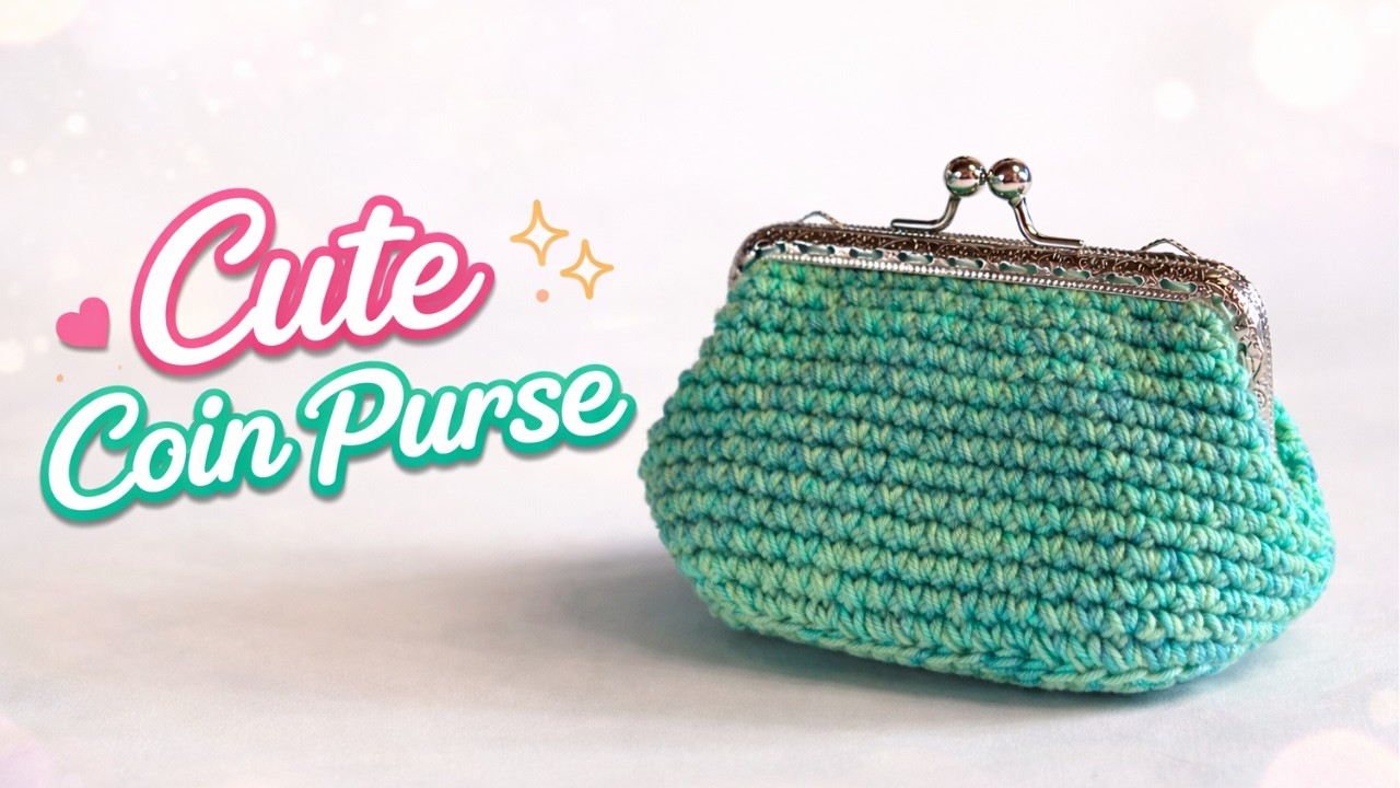 Cute Crochet Coin Purse 👛 Fast & Easy!