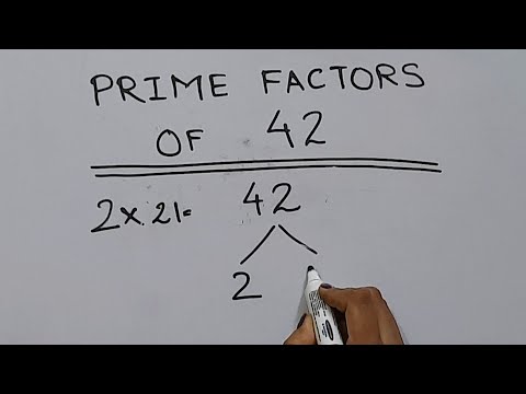 Find the prime factors of 42 using prime Factorization method @mathstubelearning123