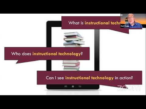 What is 'instructional technology'?