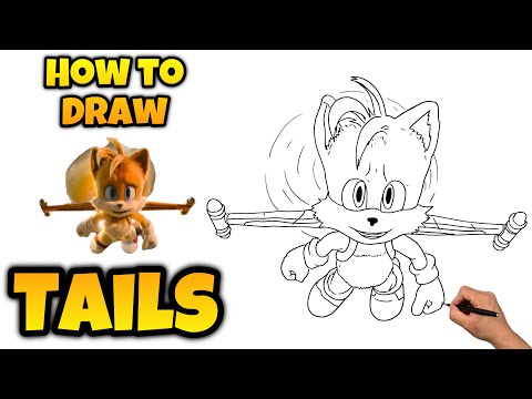 How To Draw Tails | SONIC THE HEDGEHOG 3 | Step By Step #drawing #tailsthefox #sonic3