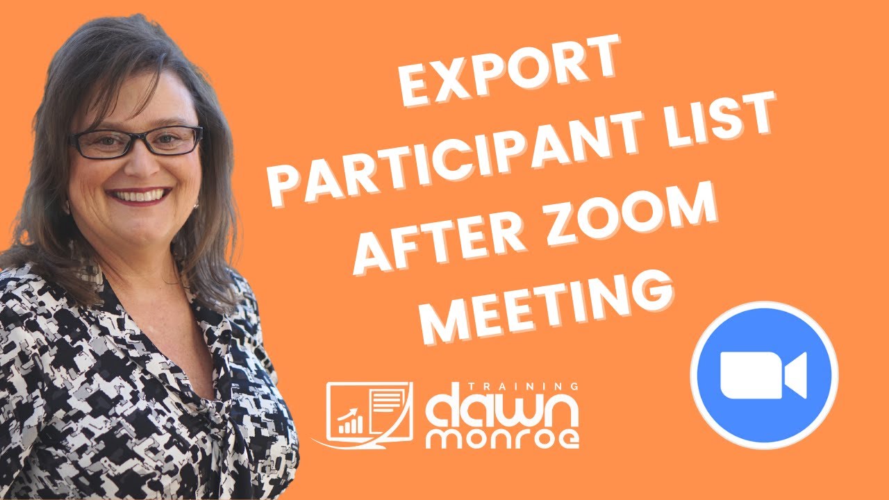 Export Participant List from your Zoom Meeting