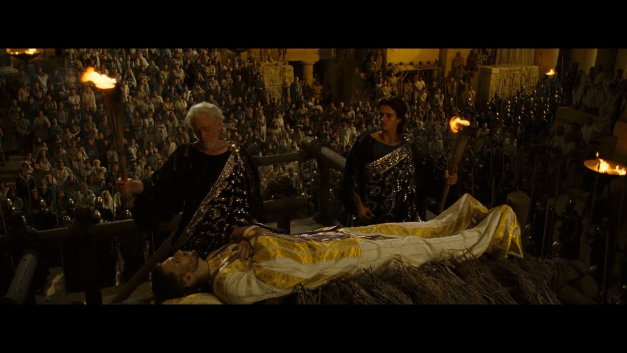 Hector's burial scene