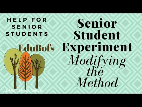 Senior Student Experiment: Methodology