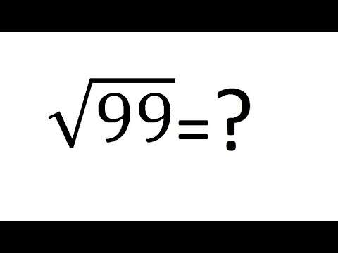 How to find Square Root of 99