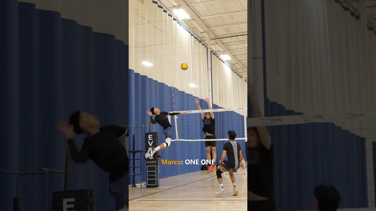INSANE FOOT SAVE 😱 #volleyball #volleyballworld #micdup #newchannel #save #block #setter #kill #dig