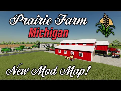 “PRAIRIE FARM MICHIGAN” FS22 MAP TOUR! | NEW MOD MAP | Farming Simulator 22 (Review) PS5.