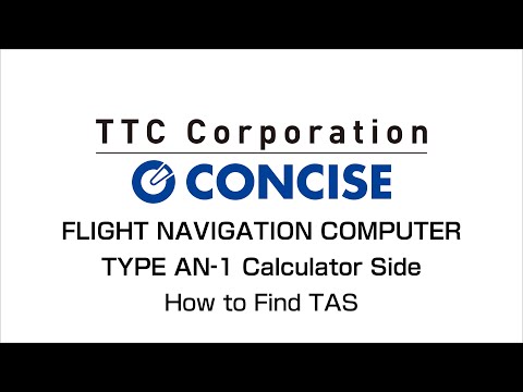 TYPE AN-1 Calculator Side ③How to Find TAS ENG