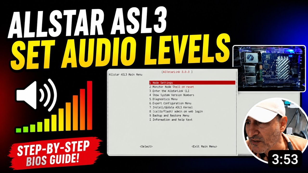 Allstar ASL3  Set Audio Levels