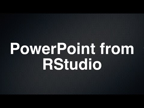 Creating PowerPoint Directly from R Markdown in RStudio