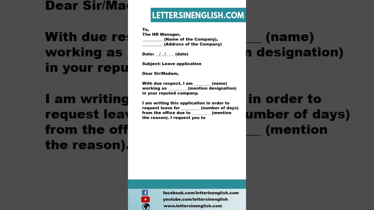 Leave Application for Office