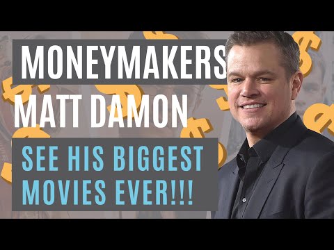 Matt Damon’s top Grossing Movies of all time! … Hear about his biography & lifestyle too!